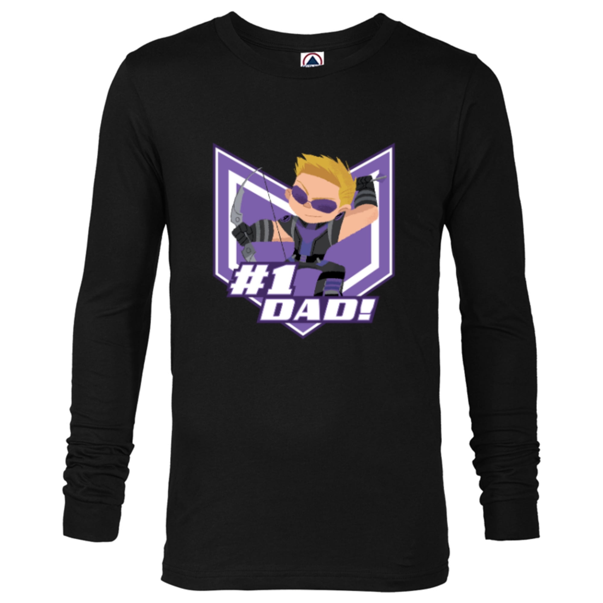 Marvel Avengers Hawkeye #1 Dad Birthday Father’s Day - Long Sleeve T ...