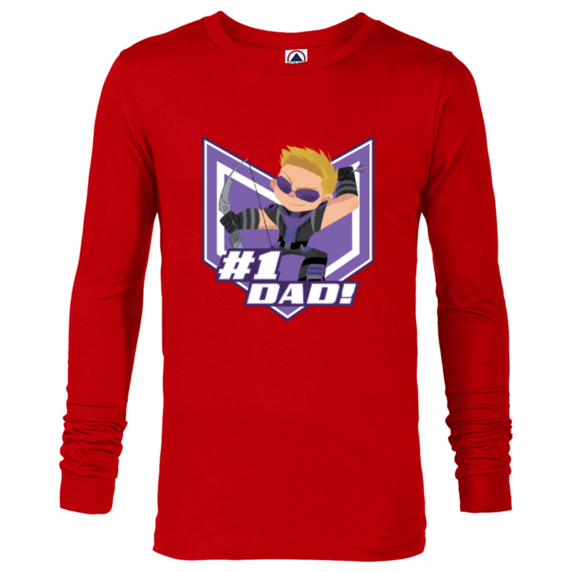 Marvel Avengers Hawkeye #1 Dad Birthday Father’s Day - Long Sleeve T ...