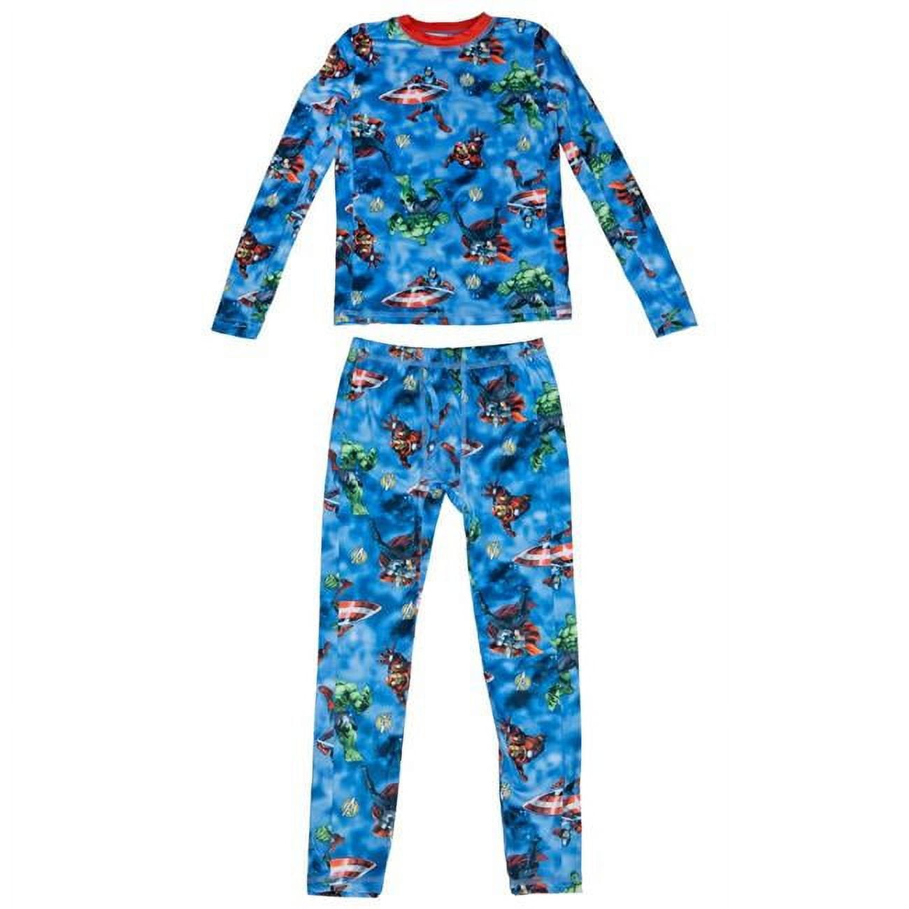 Marvel Avengers Heroes Action Stance All Over Youth 2-Piece Pajama Set ...