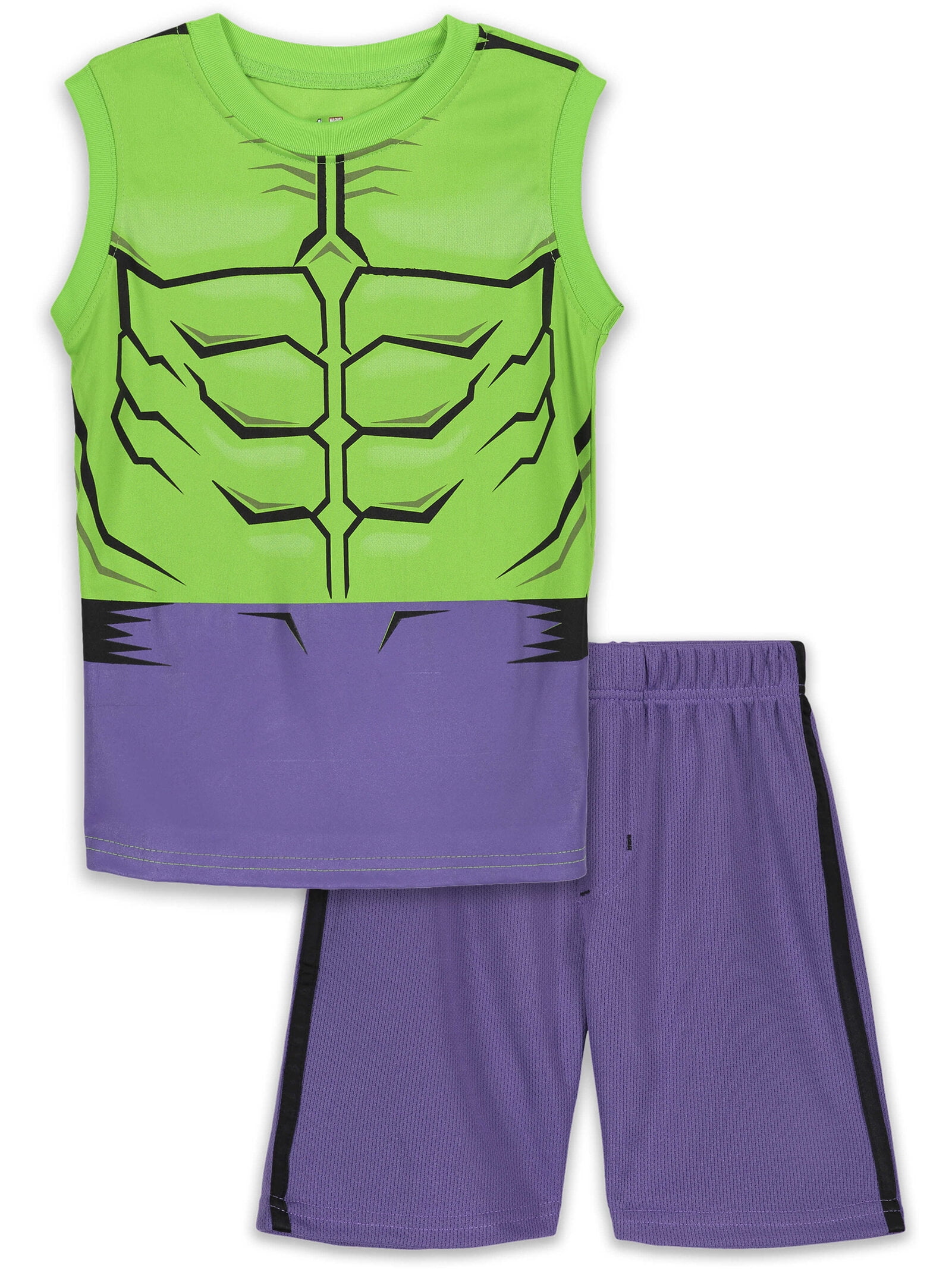Marvel Avengers Hulk Big Boys Tank Top and Mesh Shorts Toddler to Big ...