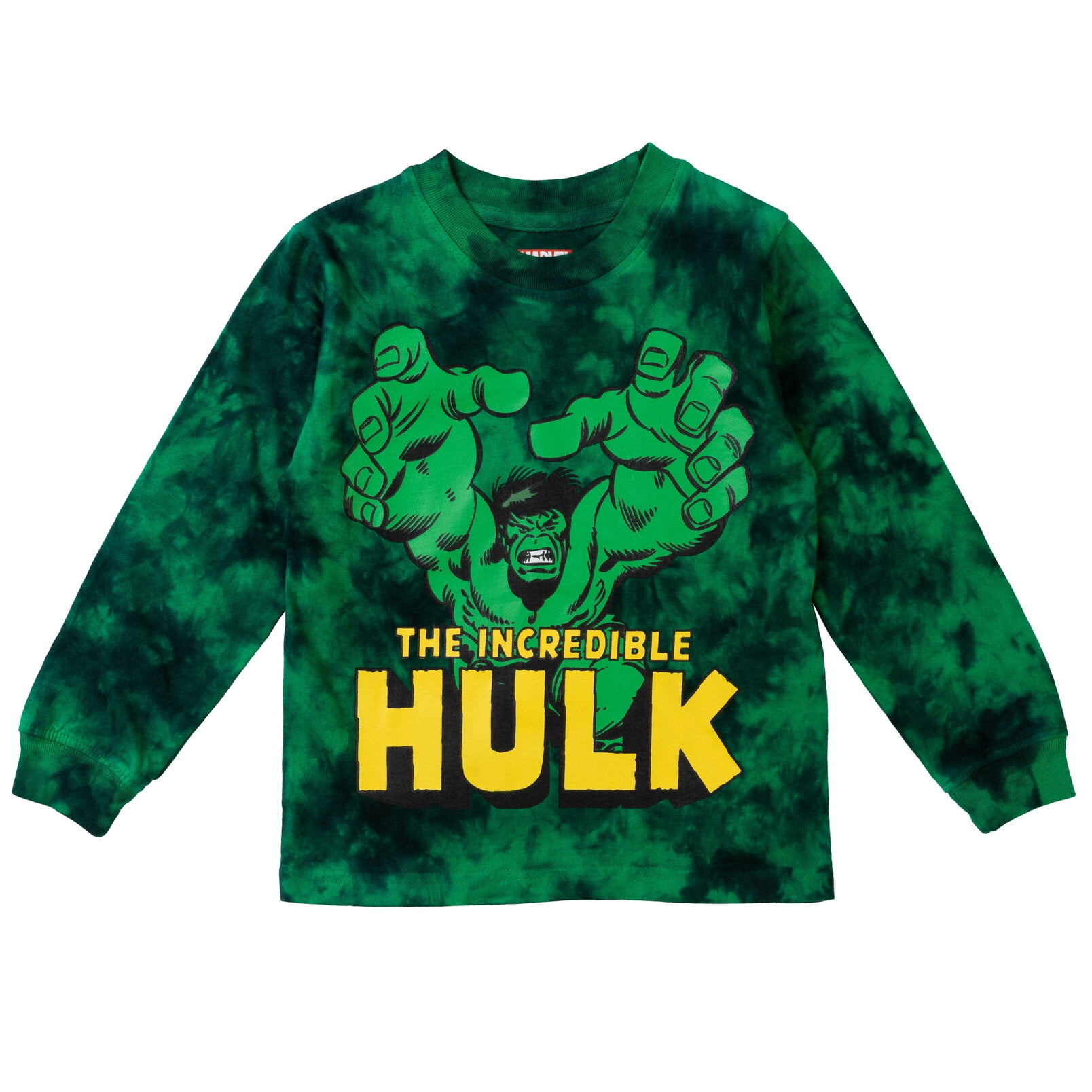 Marvel Avengers Hulk Little Boys Long Sleeve T-Shirt Little Kid to Big ...