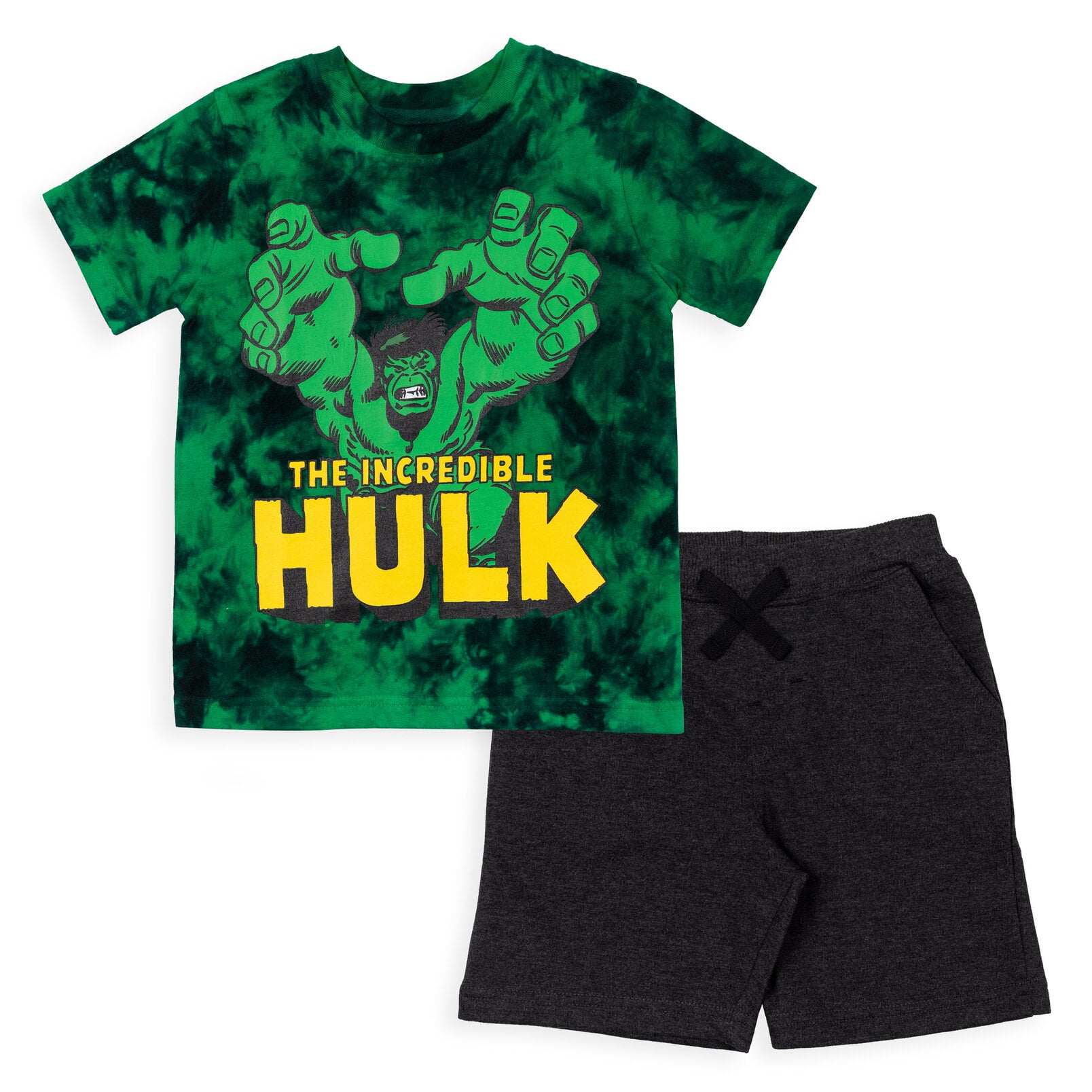 Marvel Avengers Hulk Little Boys T-Shirt and French Terry Shorts Outfit ...