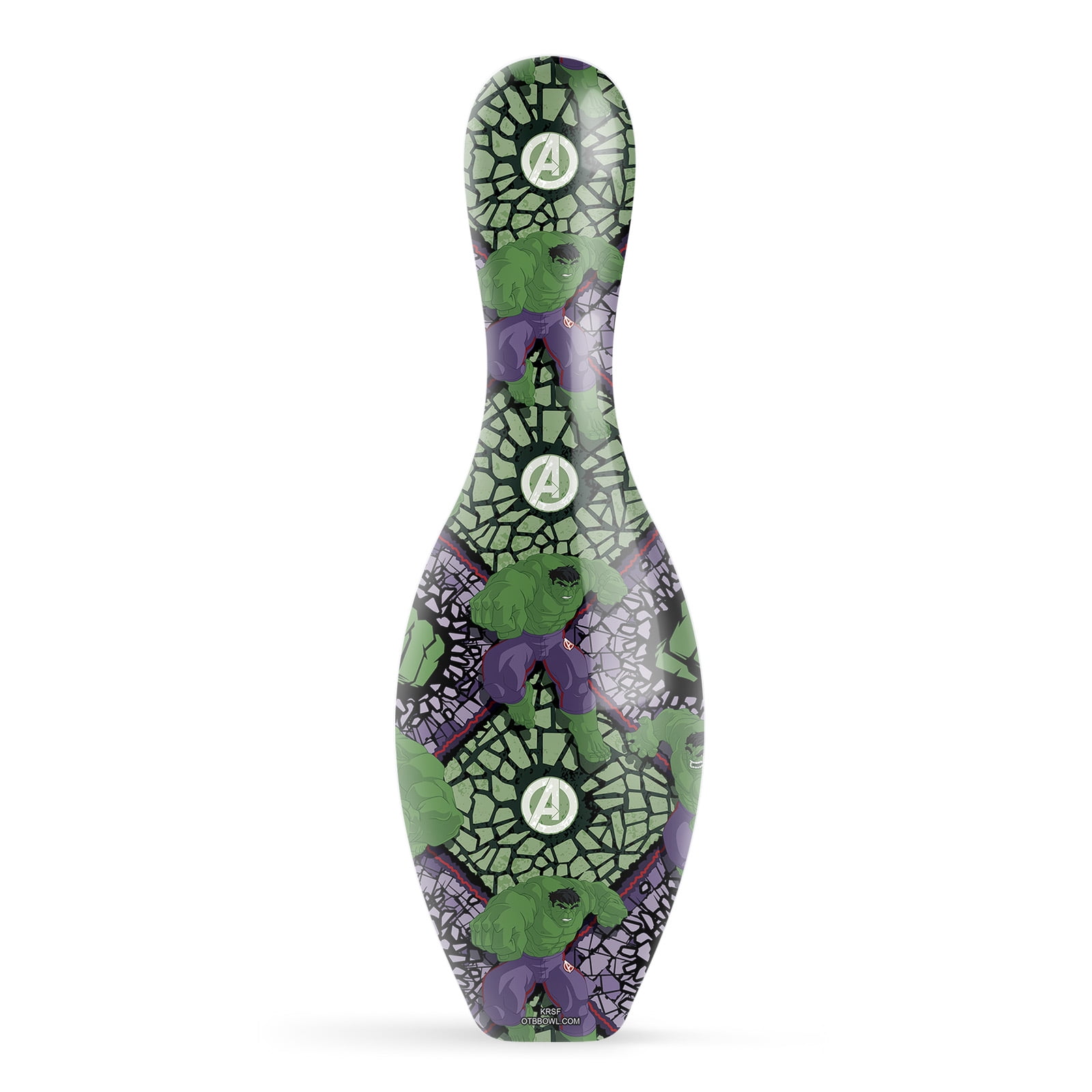 Marvel Avengers Hulk Pattern Official Size and Weight Bowling Pin ...