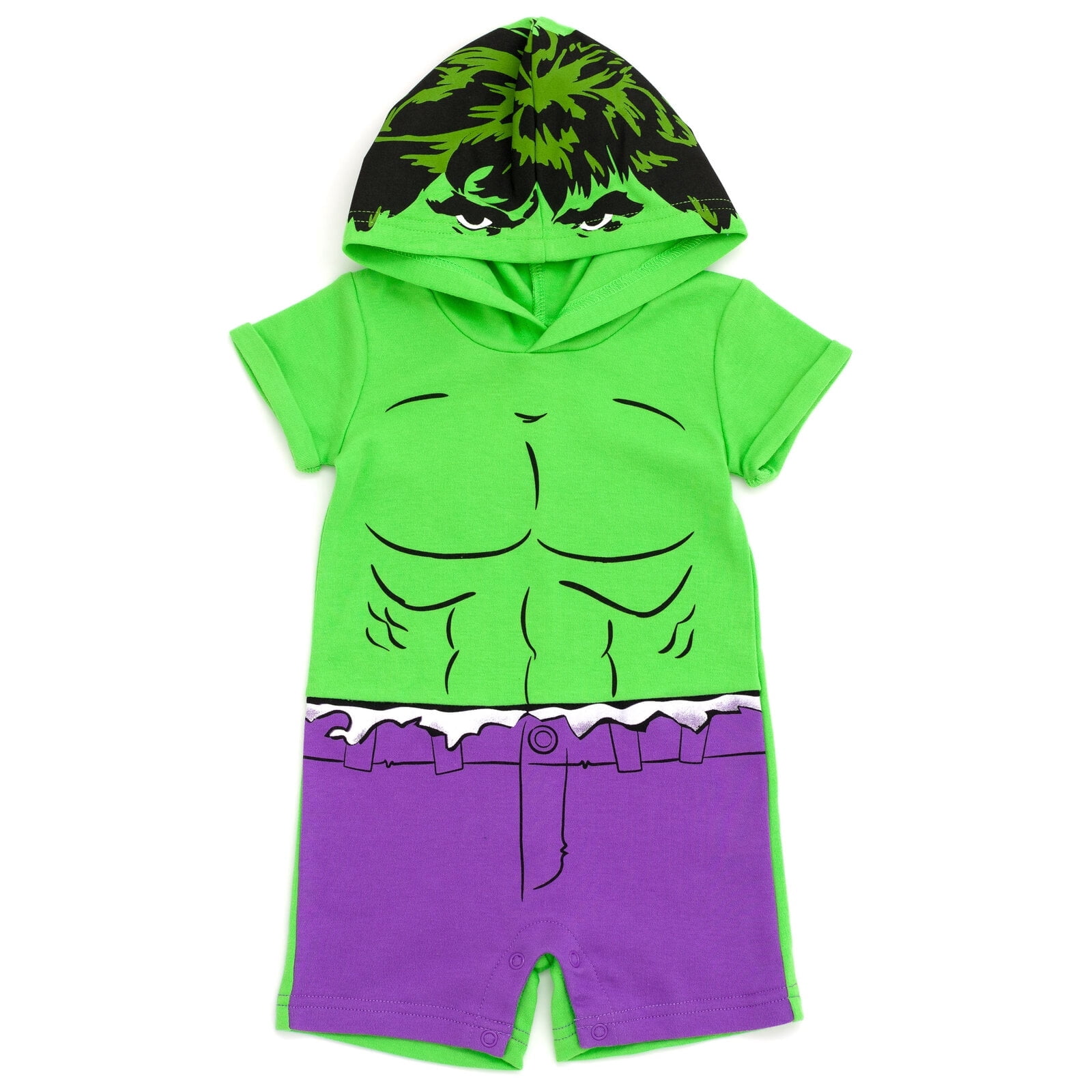 Marvel Avengers Hulk Toddler Boys Cosplay Romper Newborn to Toddler ...