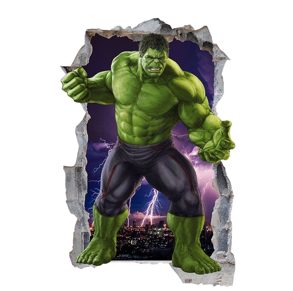 Hulk Wall Sticker 3D wall sticker Children wall sticker Cartoon ...