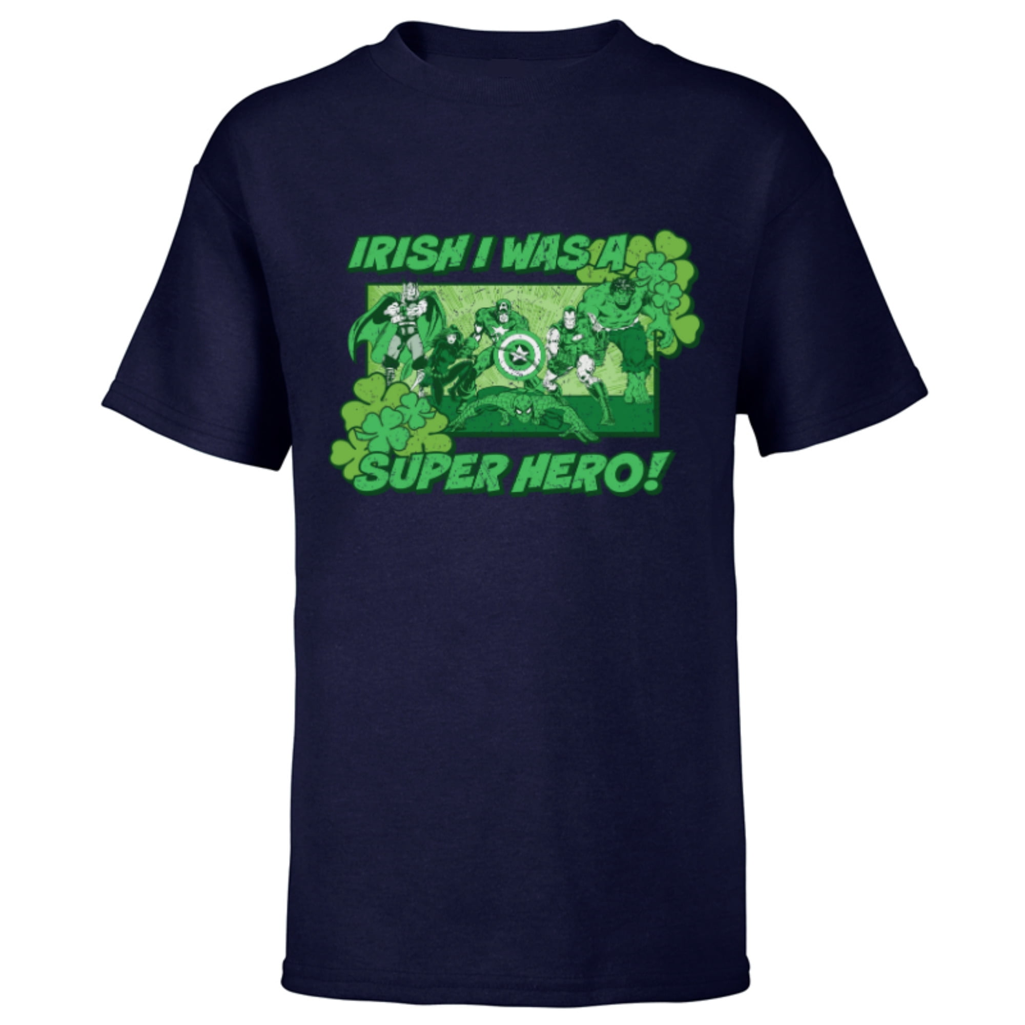 Marvel Avengers Irish I Was a Super Hero St. Patrick’s Day - Short ...