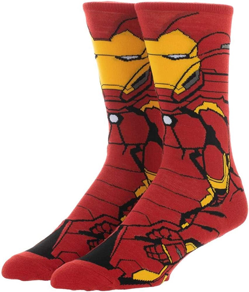 Marvel Avengers Iron Man 360 Character Crew Socks for Men - Walmart.com