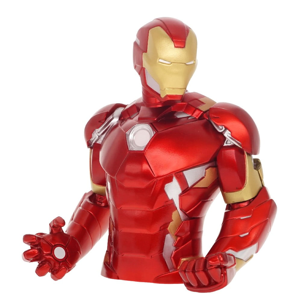 Marvel Avengers Superhero Iron Man Coin Money Bust Bank - Walmart.com