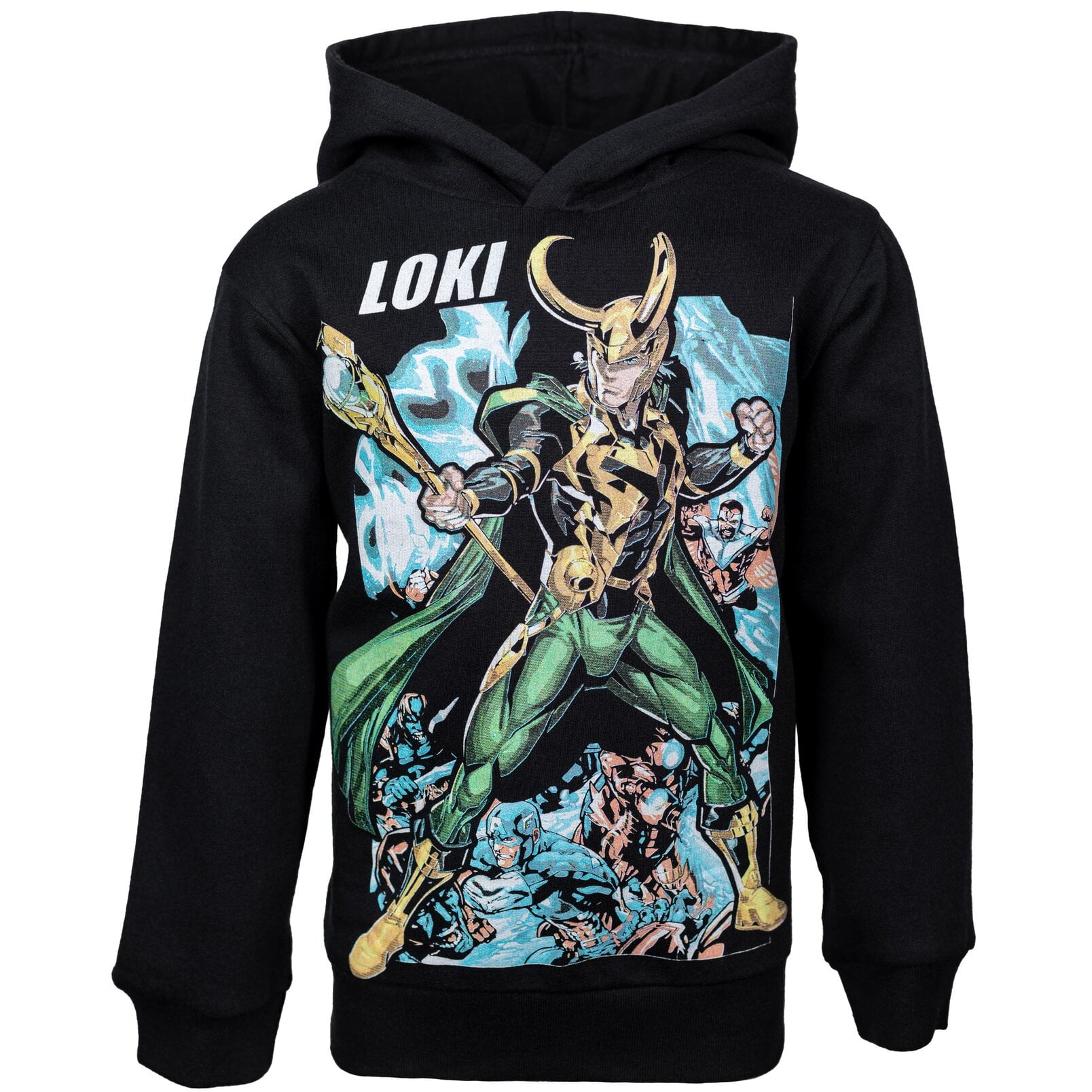 Marvel Avengers Loki Little Boys Pullover Hoodie Little Kid to Big Kid ...
