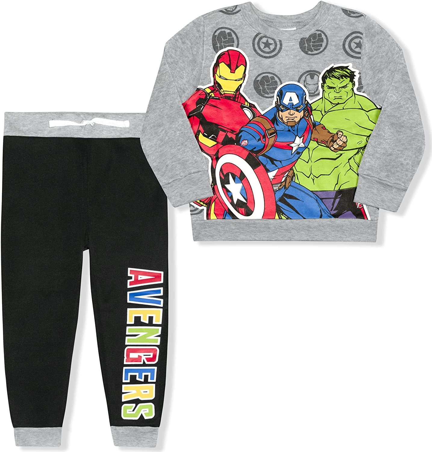 Marvel Avengers Long Sleeve Shirt and Jogger Pant Set for Boys, Comfy ...