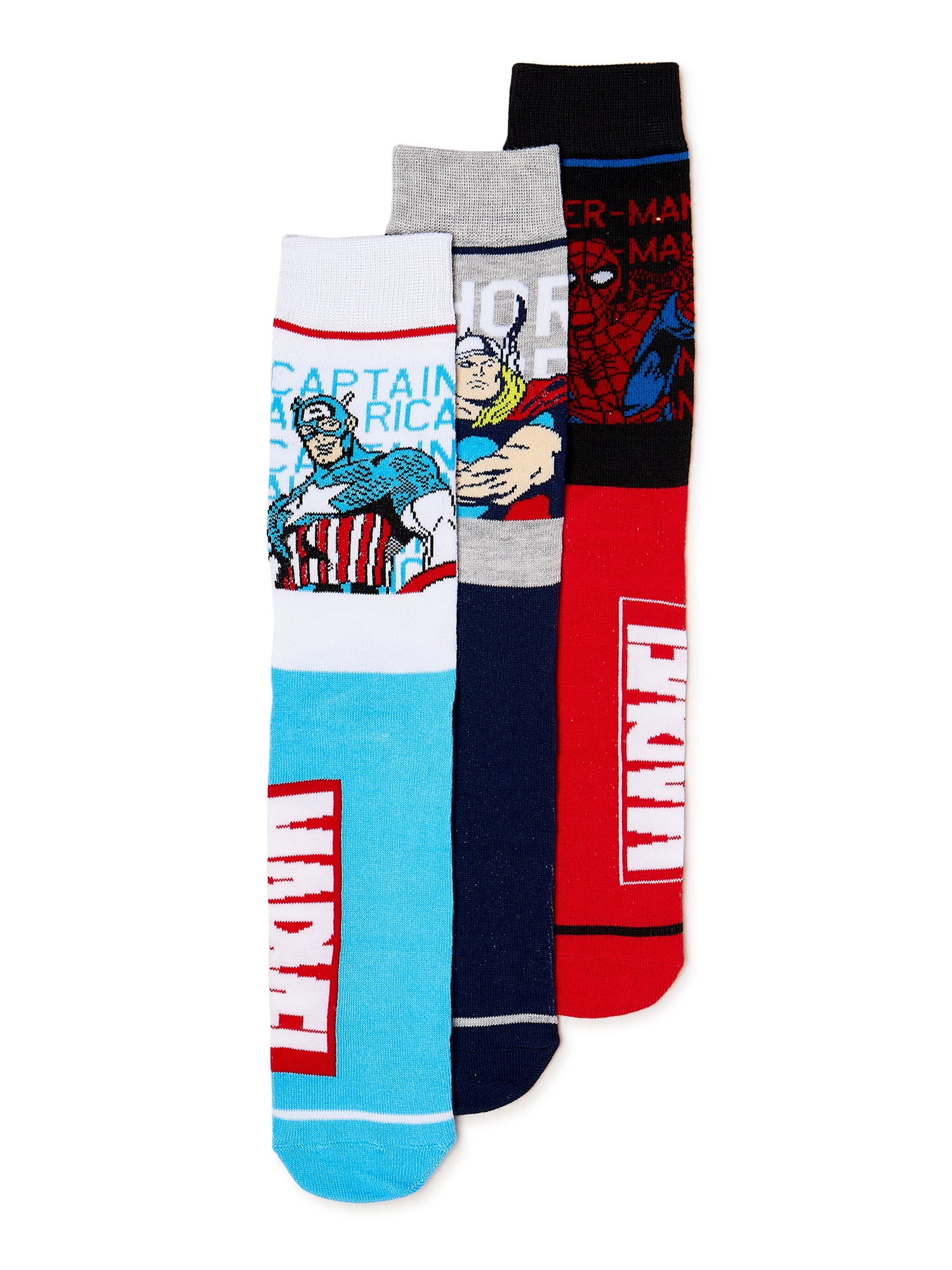 Marvel Avengers Marvel Men's Crew Socks, 3-Pack - Walmart.com
