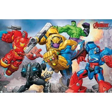 Marvel Comics - High-Quality, Multicolor The Marvel Lineup Wall Poster ...