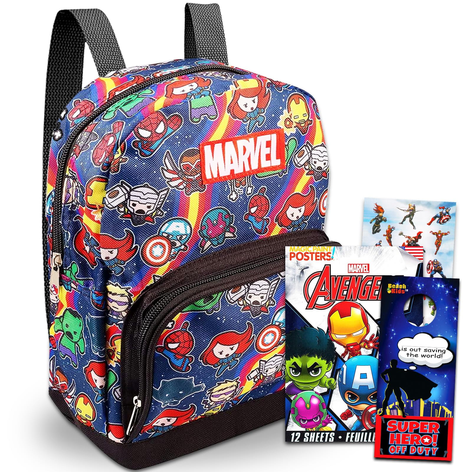 Marvel Avengers Mini Backpack Set ~ 5 Pc Canvas Avengers Superhero 10 ...