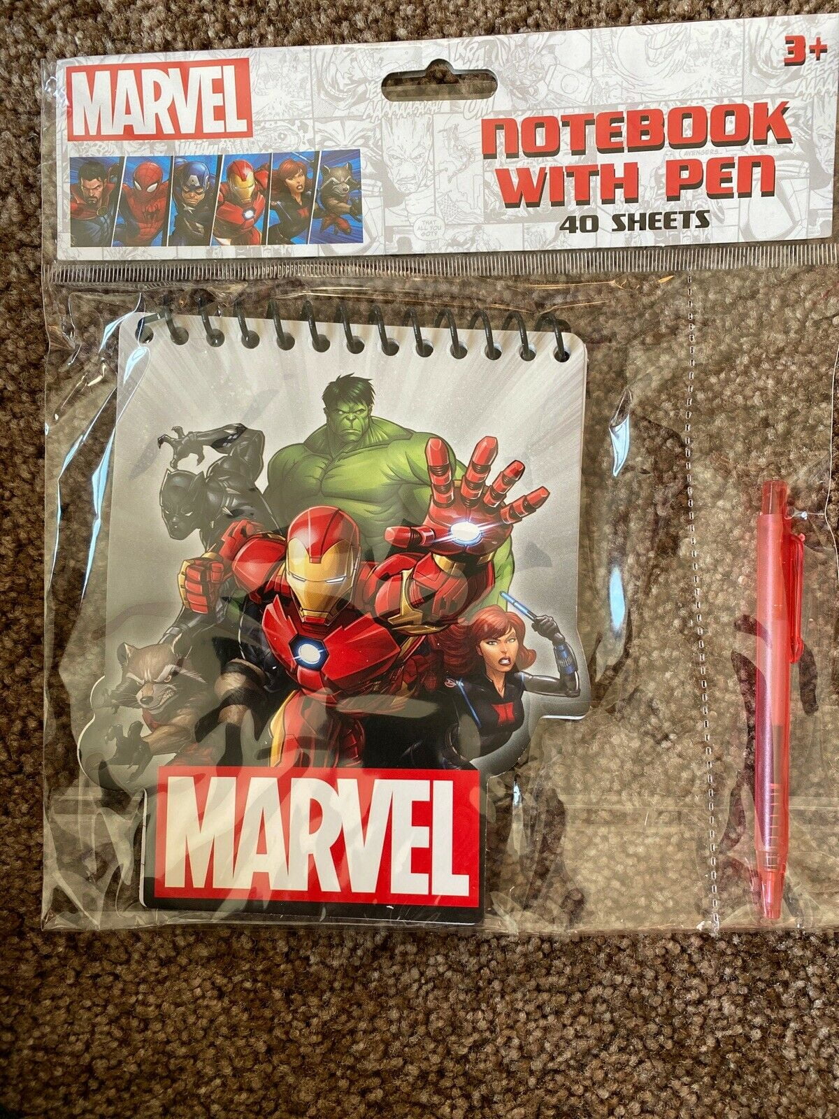 Marvel Avengers Notebook Stationery Set with Pen 40 Sheets NEW ...
