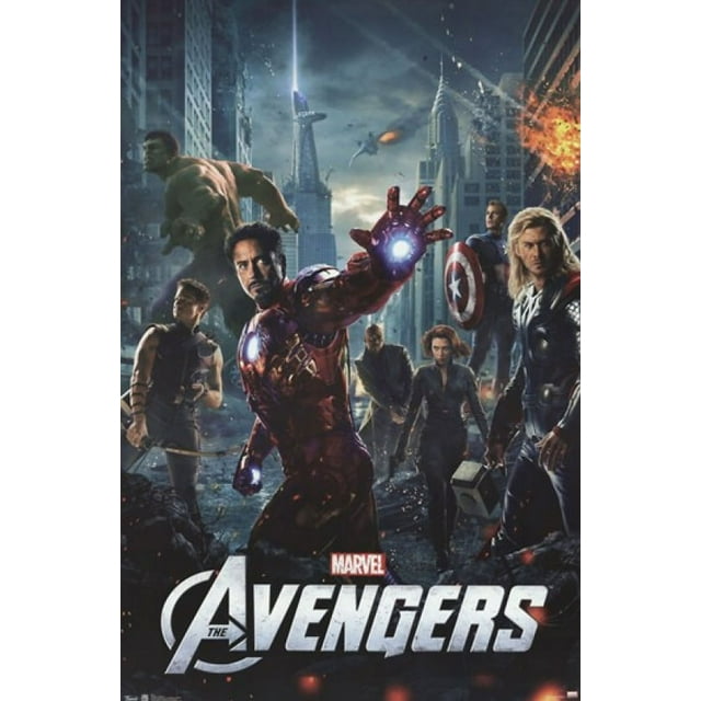 Marvel Avengers - One Sheet Laminated & Framed Poster Print (24 x 36 ...