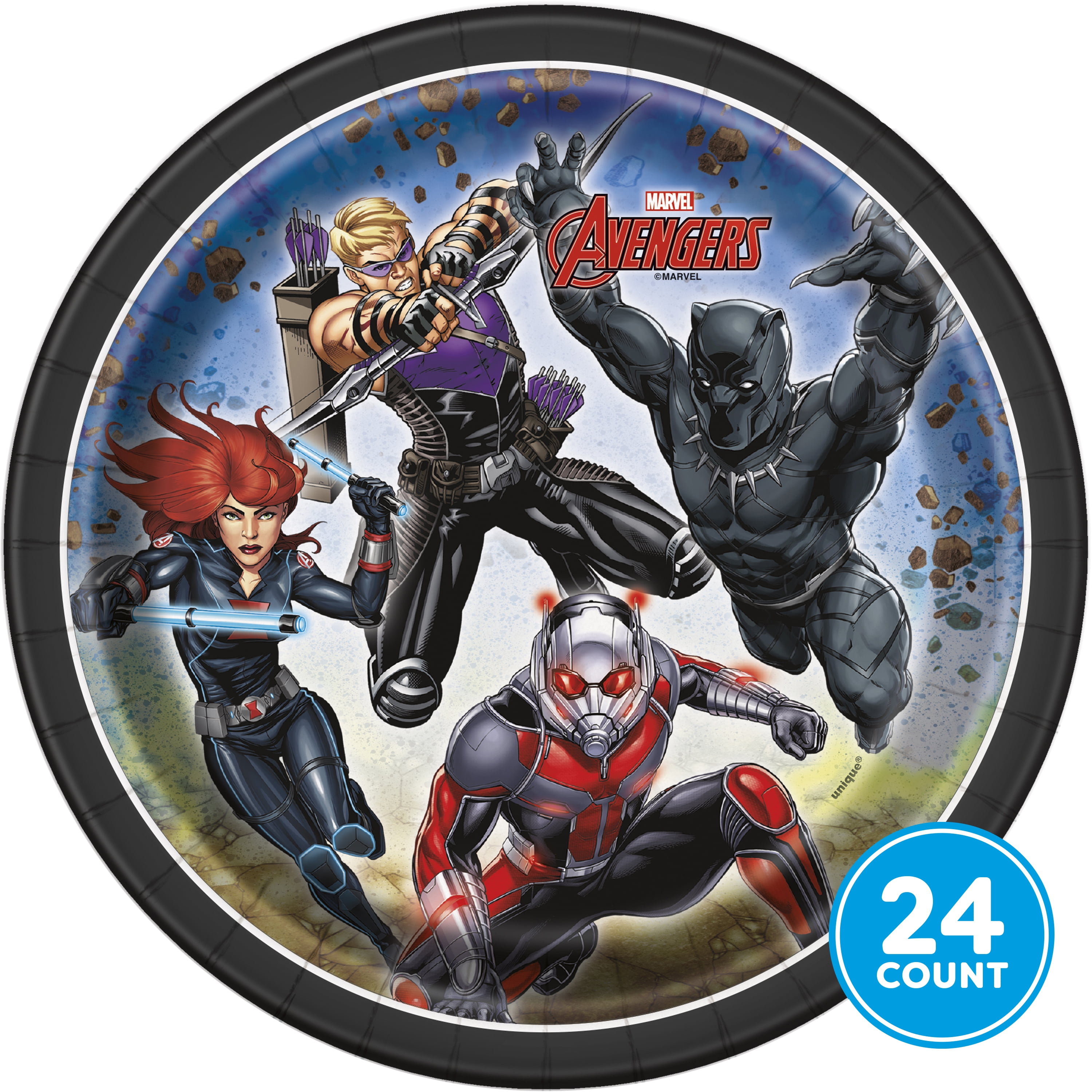 Marvel Avengers Paper Dessert Plates, 7in, 24ct - Walmart.com