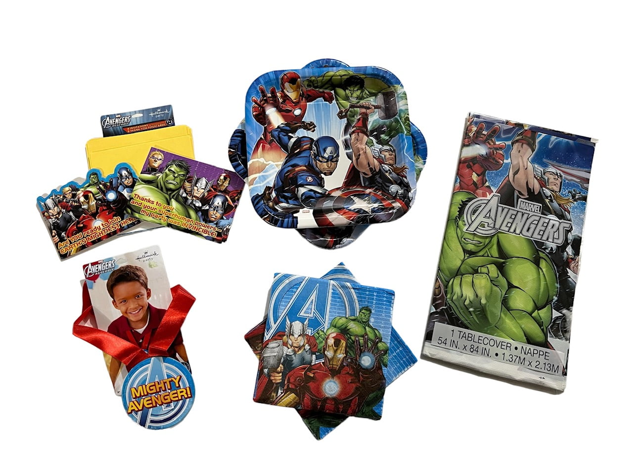 Hallmark 143192PMM574 Avengers Party Bundle for 8 with Plates - Napkins ...
