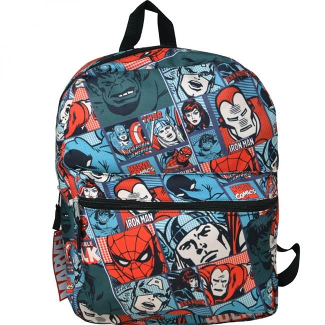 Marvel Avengers Retro Comic Strips All Over Print 16" Backpack ...