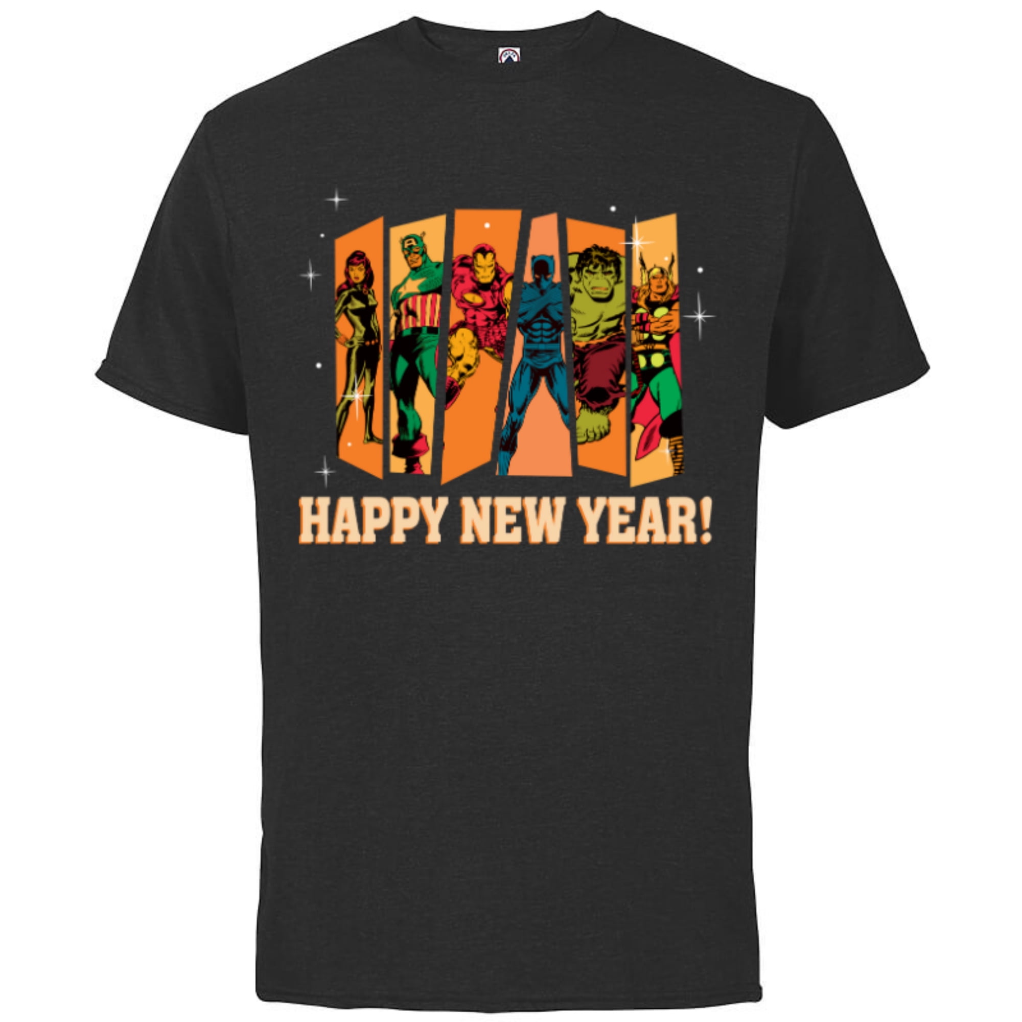 Marvel Avengers Retro Vintage Seventies Comic Happy New Year - Short ...