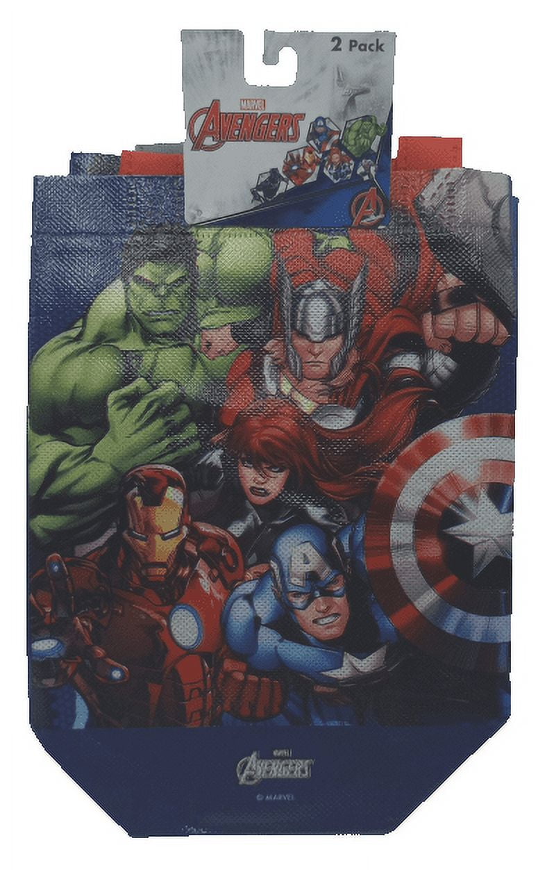 Marvel Avengers Reusable Tote Bags 2 Pack - Walmart.com