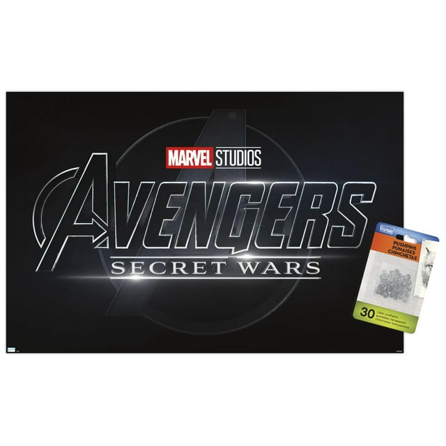 Marvel Avengers: Secret Wars - Logo Wall Poster with Push Pins, 14.725 ...