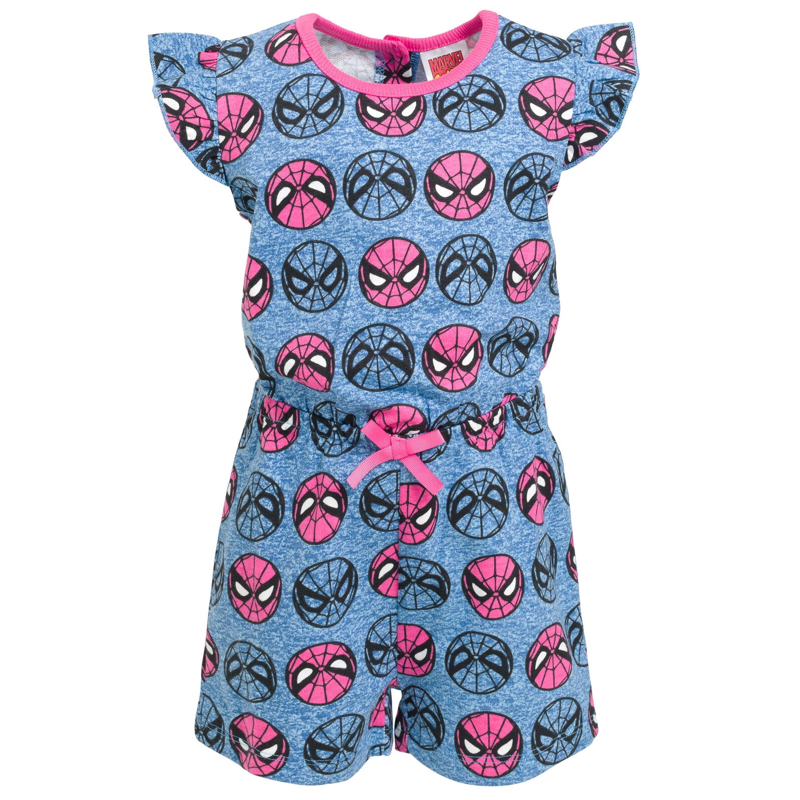 Marvel Avengers Spider Man French Terry Romper (Toddler & Little Girl's ...