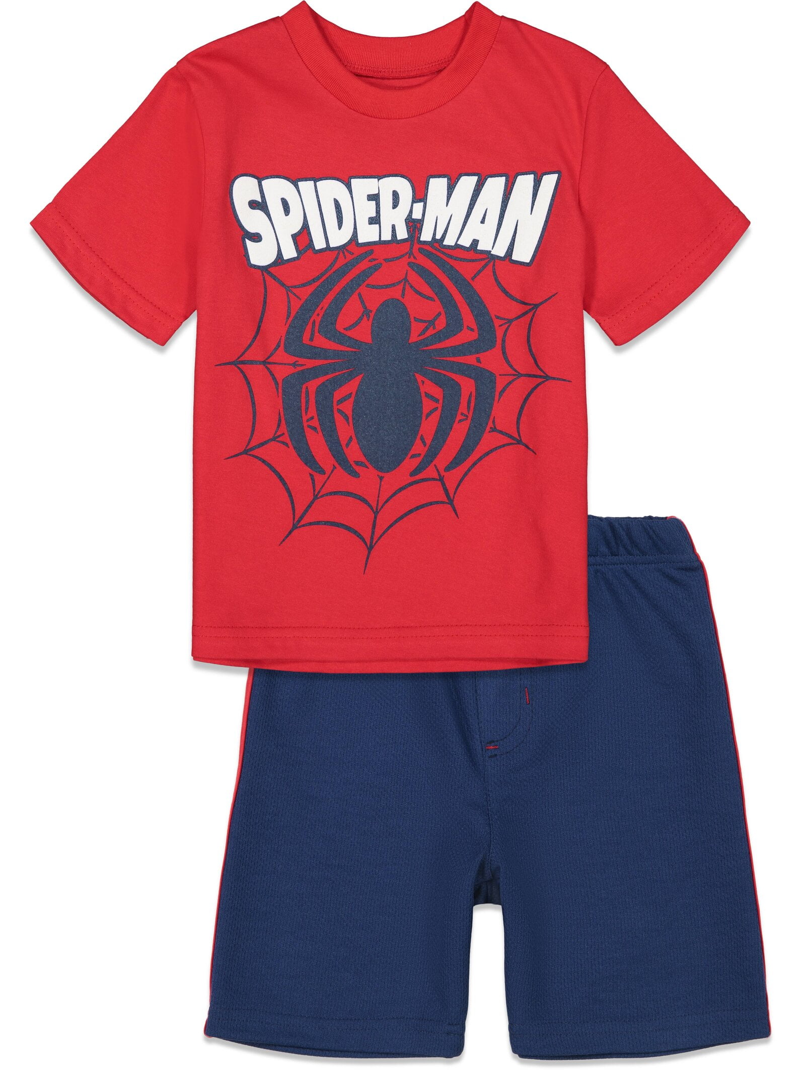 Marvel Spider-Man Little Boys T-Shirt Mesh Shorts Spiderman: Red / Blue ...