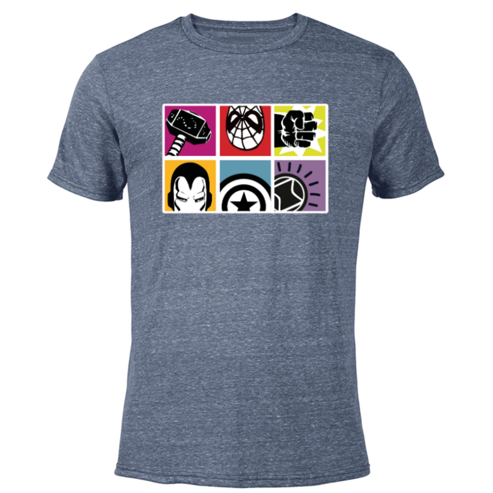 Marvel Avengers Spider-Man Super Hero Masks and Icons Retro - Short ...