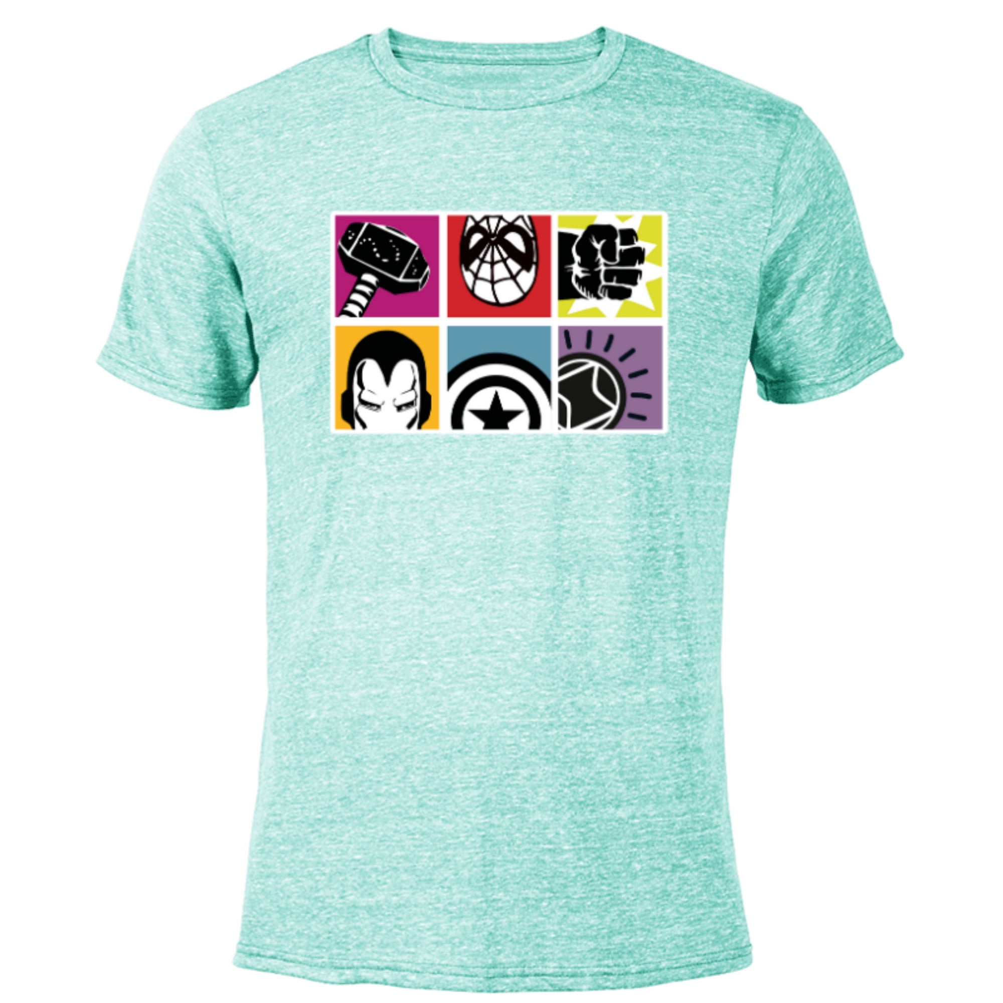 Marvel Avengers Spider-Man Super Hero Masks and Icons Retro - Short ...