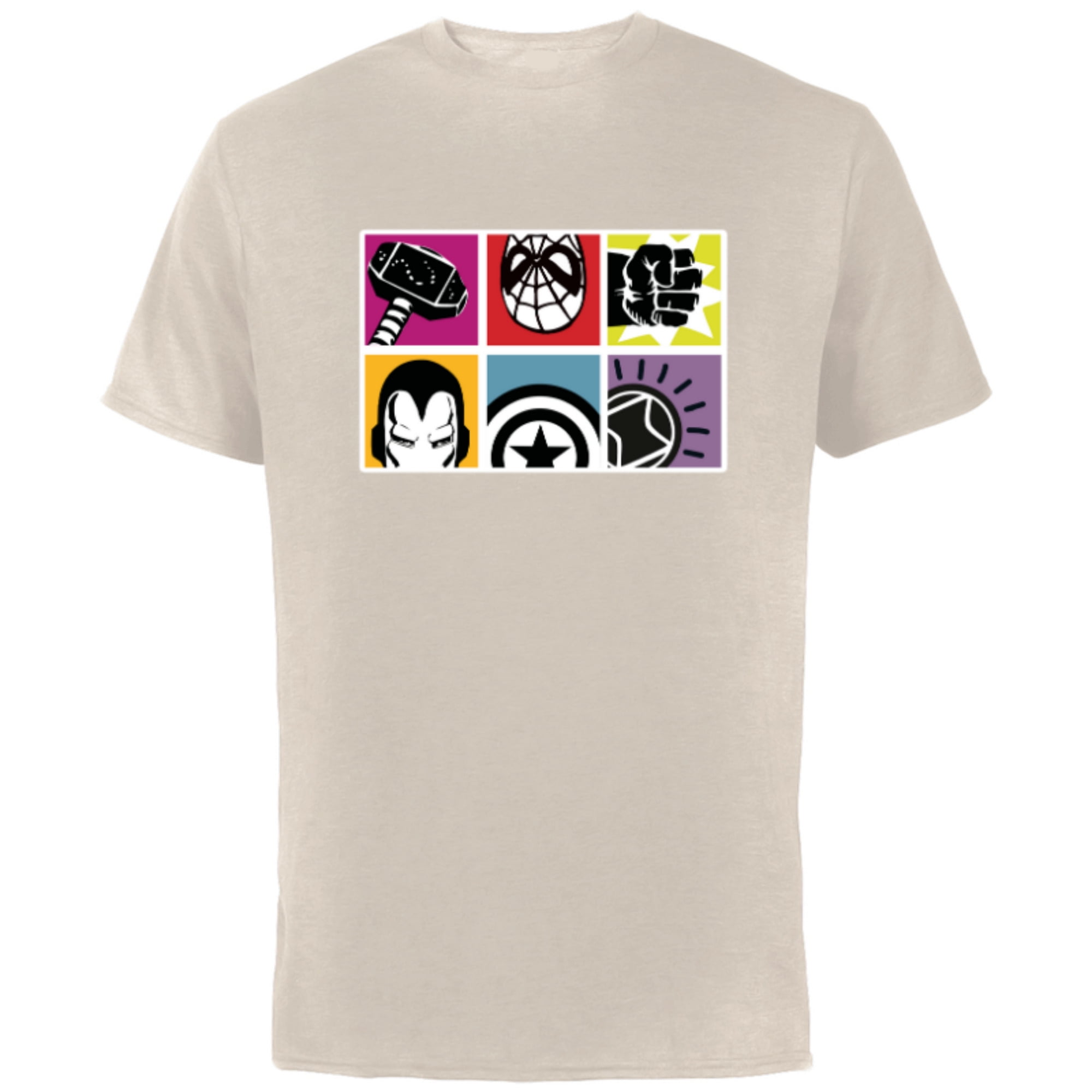 Marvel Avengers Spider-Man Super Hero Masks and Icons Retro - Short ...