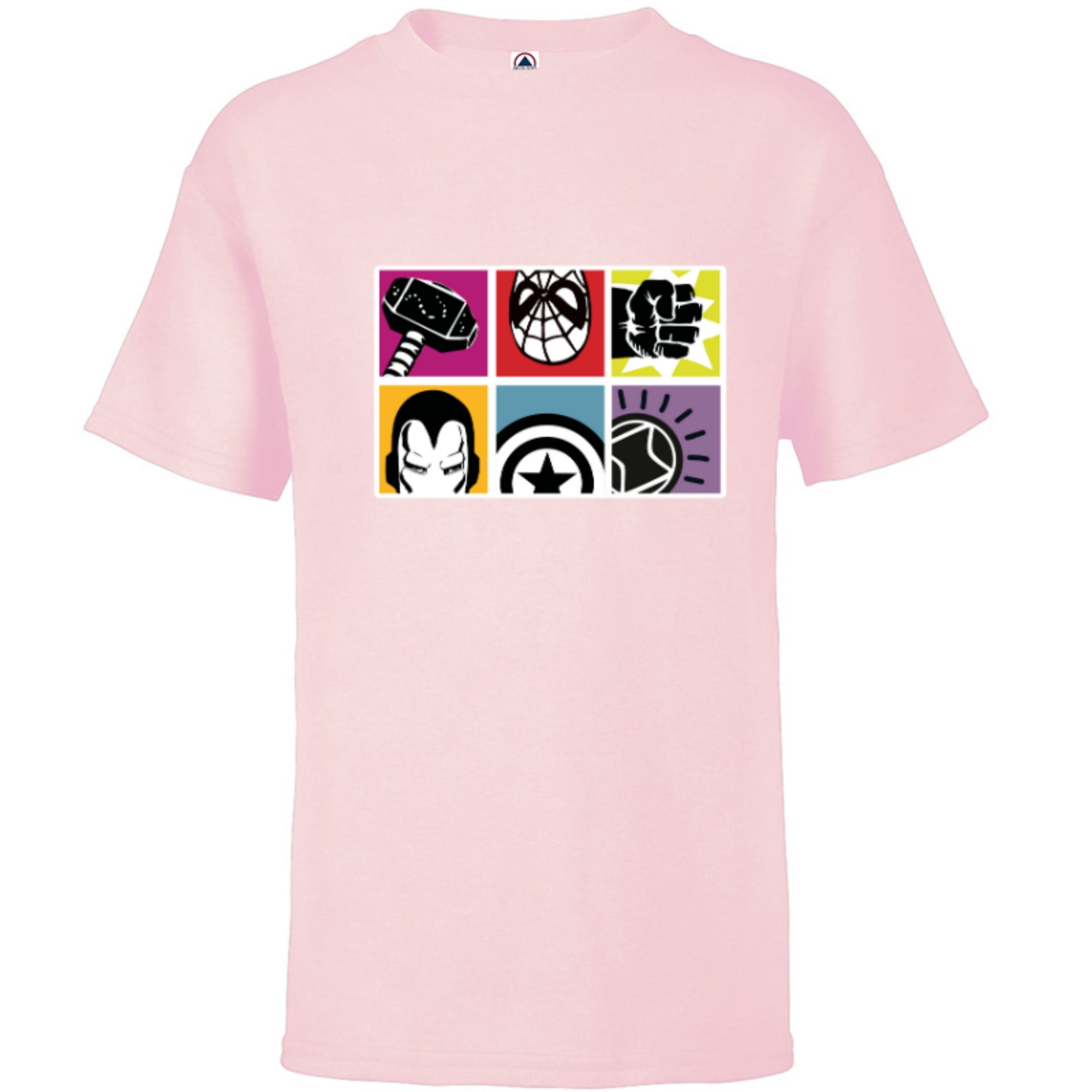 Marvel Avengers Spider-Man Super Hero Masks and Icons Retro - Short ...