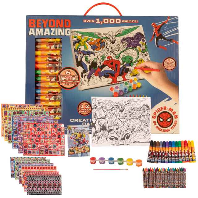 Marvel Avengers Spiderman Deluxe Art Kit: Drawing, Coloring & Activity ...