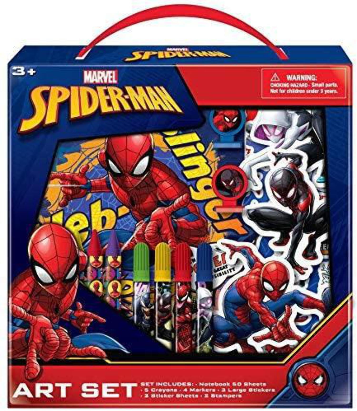 Marvel Avengers Spiderman Kids Drawing & Activity Kit - Superhero Art ...