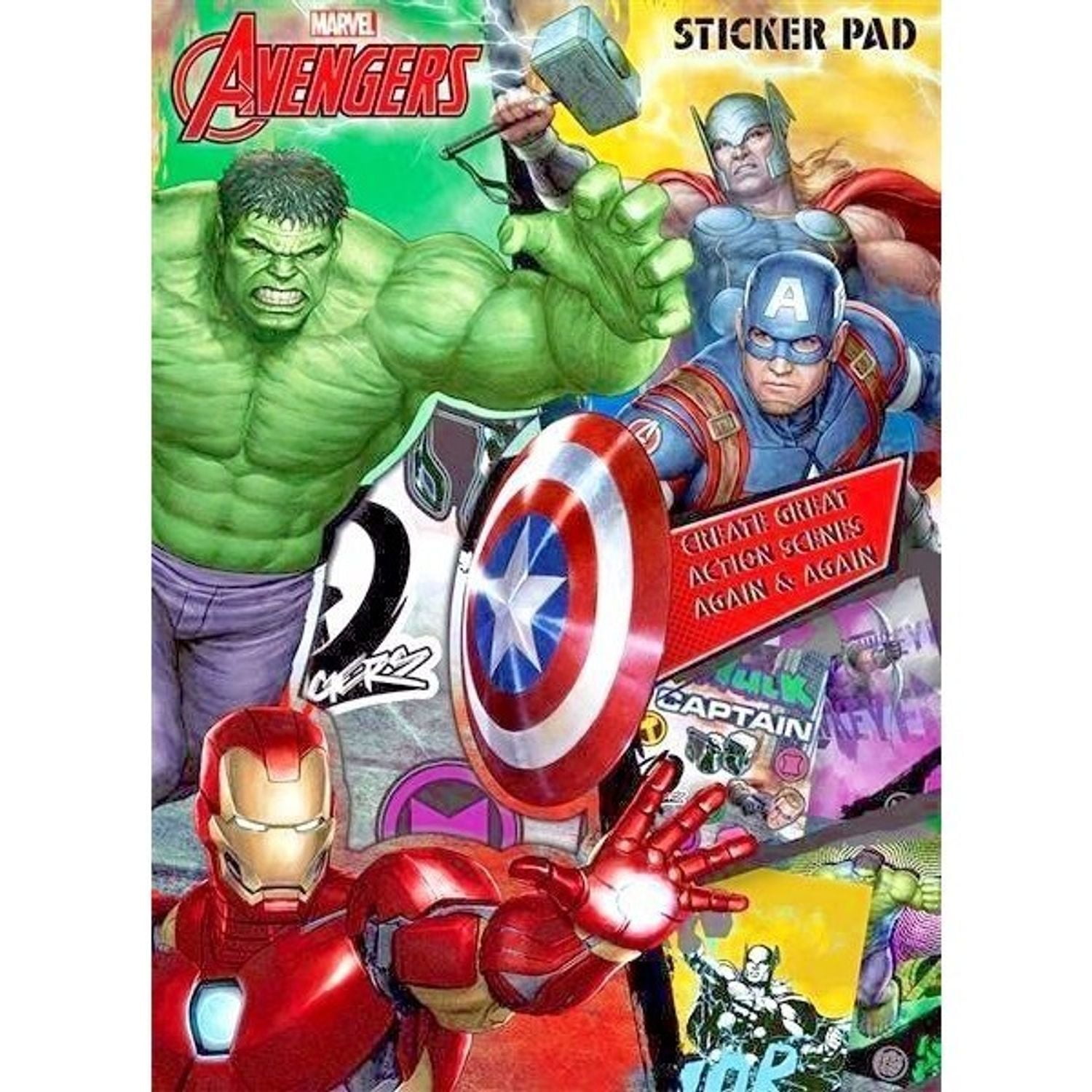 Marvel Avengers Sticker Pad - Walmart.com