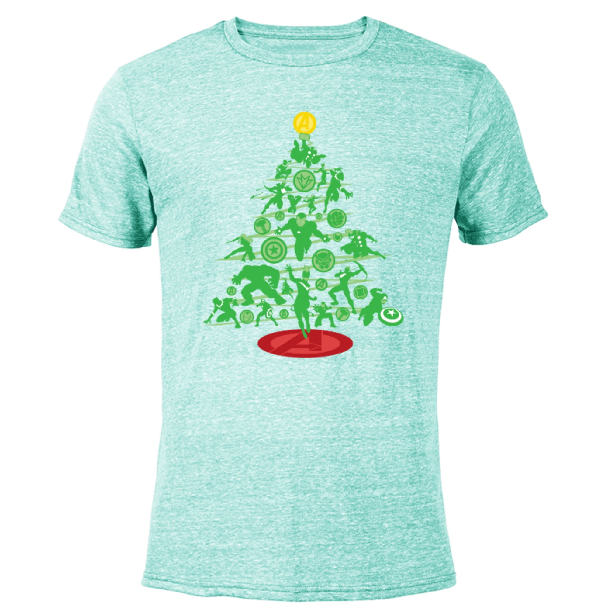 Marvel Avengers Super Hero Christmas Tree Holiday - Short Sleeve ...