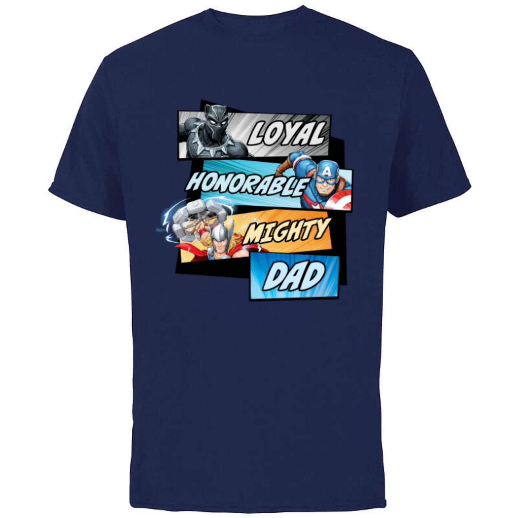 Marvel Avengers Super Hero Mighty Dad Birthday Father’s Day - Short ...
