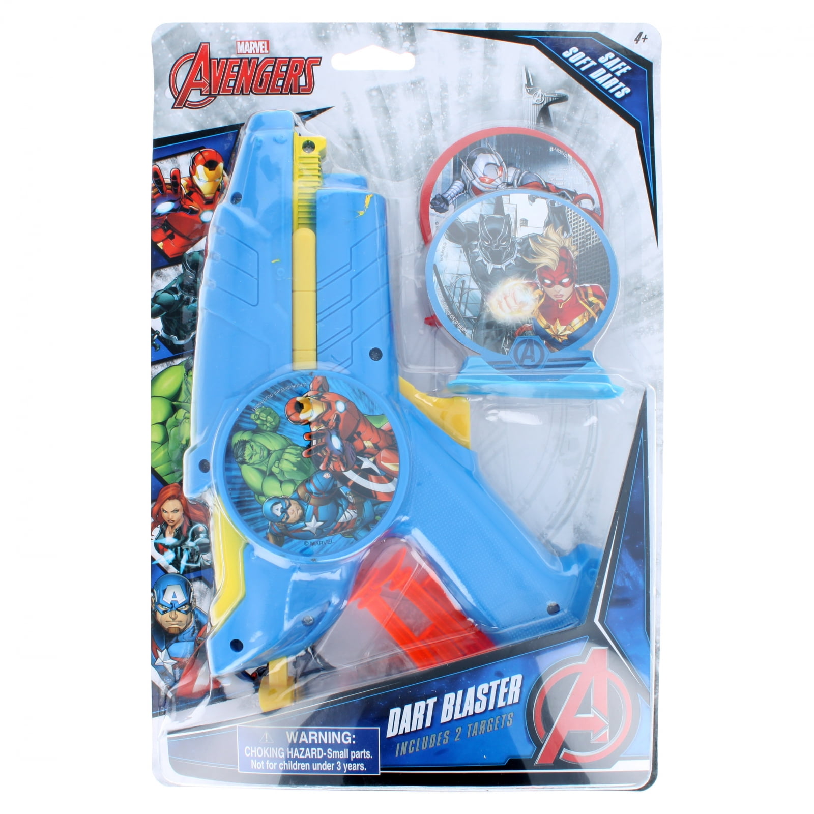 Marvel Avengers Super Hero Suction Dart Blaster with Targets - Walmart.com
