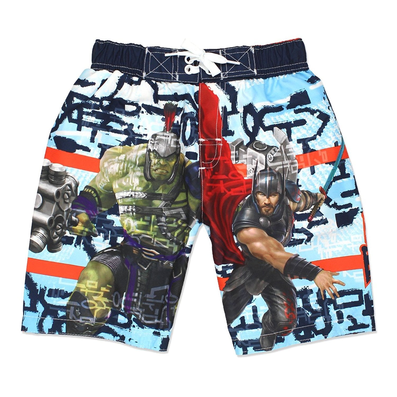Marvel Avengers Superhero Boys Swim Trunks Swimwear 4, Blue - Walmart.com