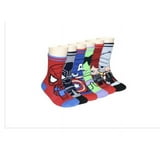 Marvel Avengers Superheroes: Hulk & Spiderman Crew Socks for Kids, 6 ...