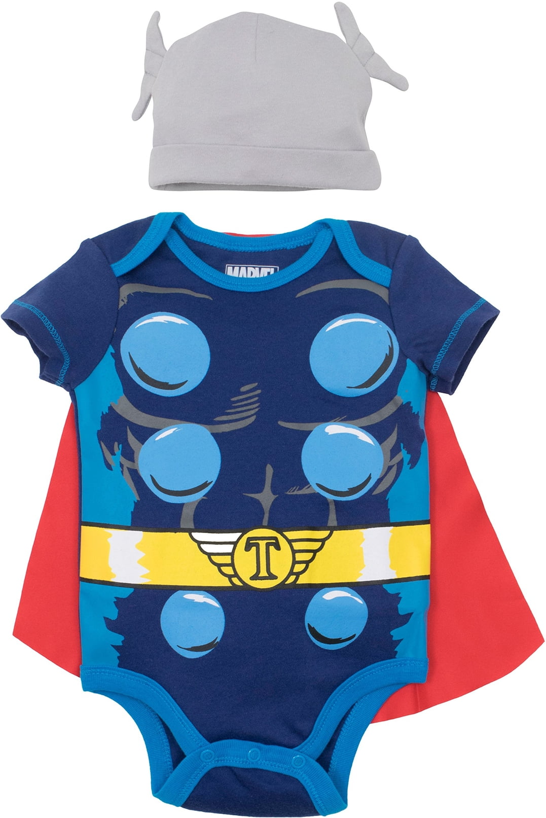 Marvel Avengers Thor Cosplay Bodysuit and Hat Set Newborn to Infant ...