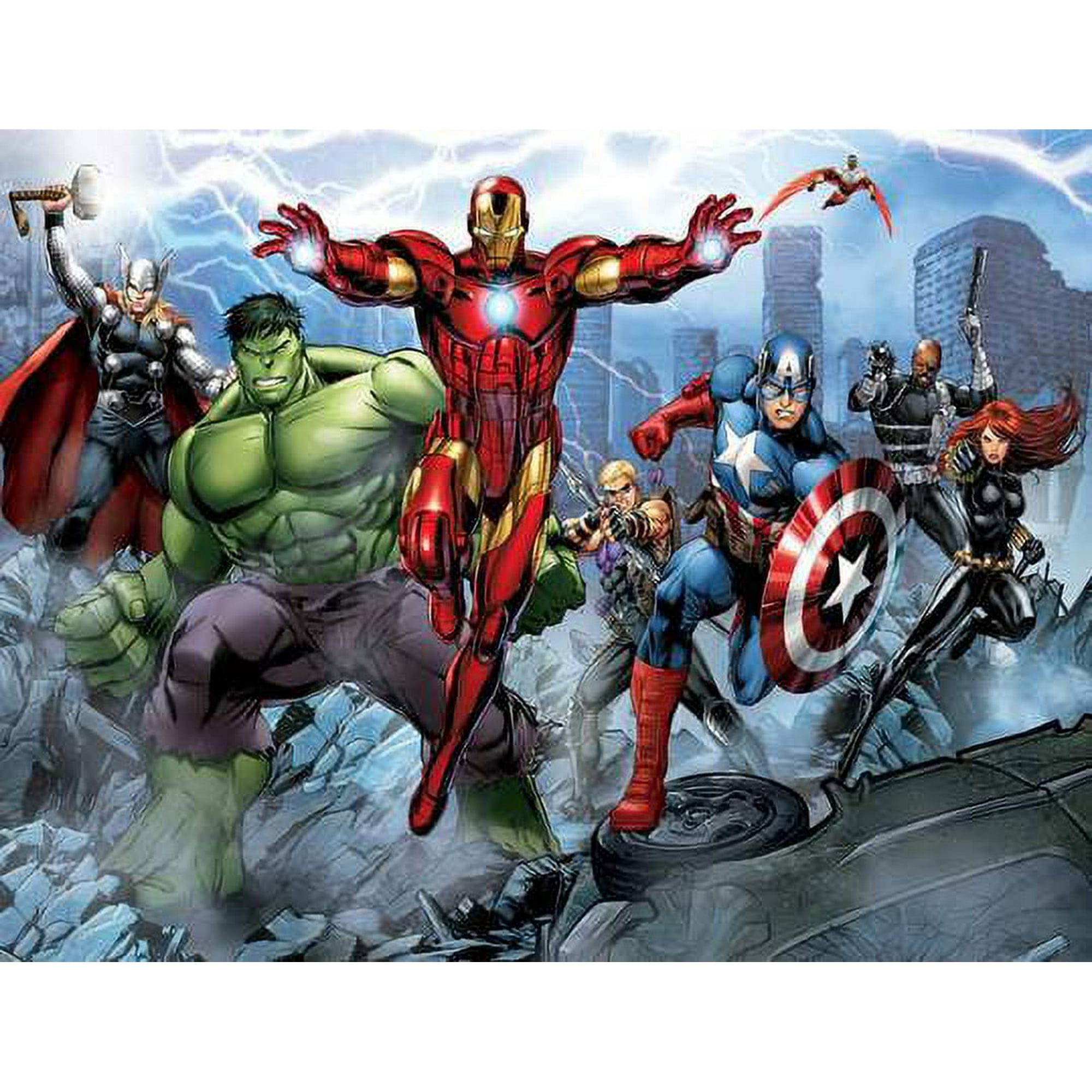Marvel Avengers Thor the Hulk Iron Man Captain America Black Widow Nick ...