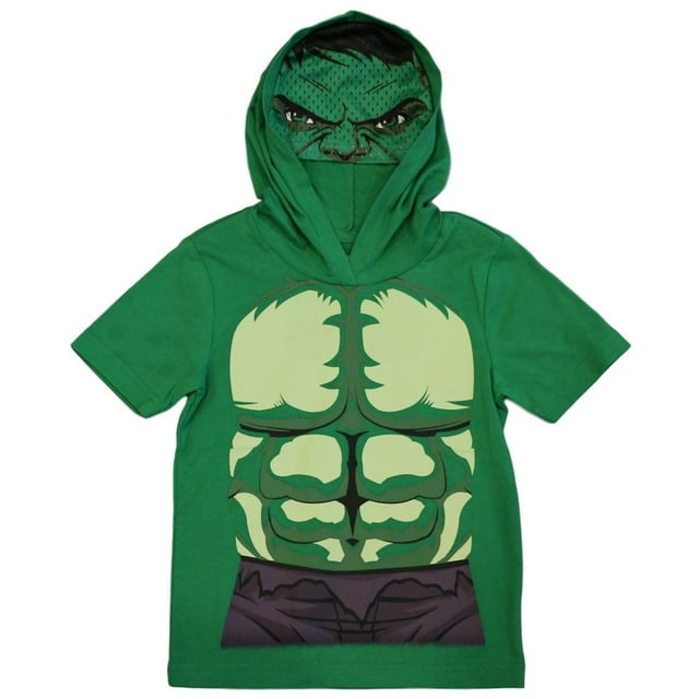 Marvel Avengers Toddler Boys' Hulk Hooded Tee with Mask (2T) - Walmart.com