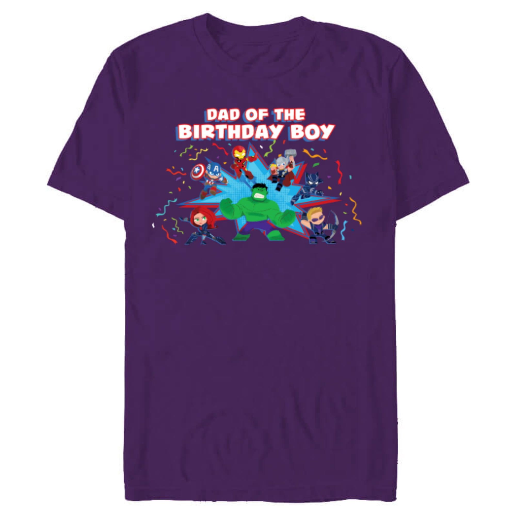 Marvel Avengers Toony Family Party Dad of the Birthday Boy - Short ...