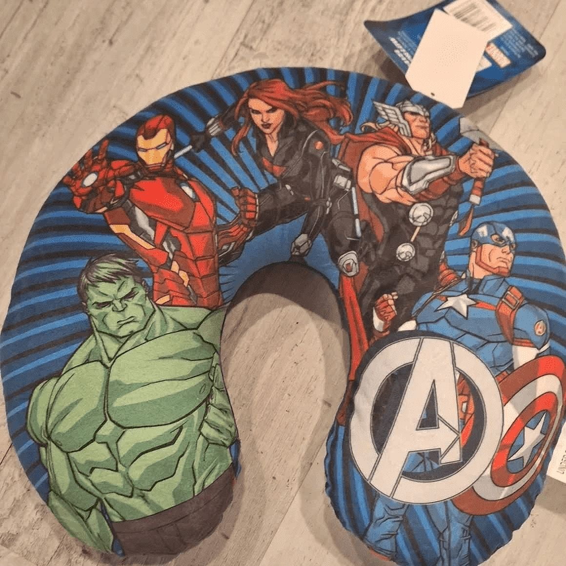 Marvel Avengers Travel Neck Pillow for Kids Traveling on Airplane ...