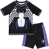Marvel Avengers Venom Big Boys Rash Guard and Swim Trunks Outfit Set ...