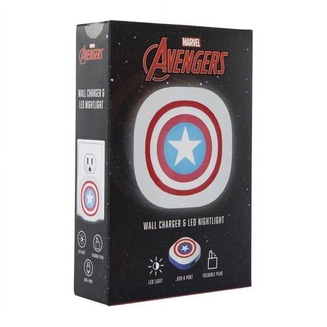 Marvel Avengers Wall Charger & LED Nightlight - Walmart.com