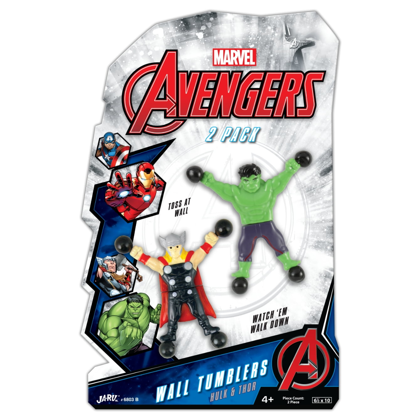 Marvel Avengers Window Crawler Wall Climbers Rolling Sticky Toys -Thor ...