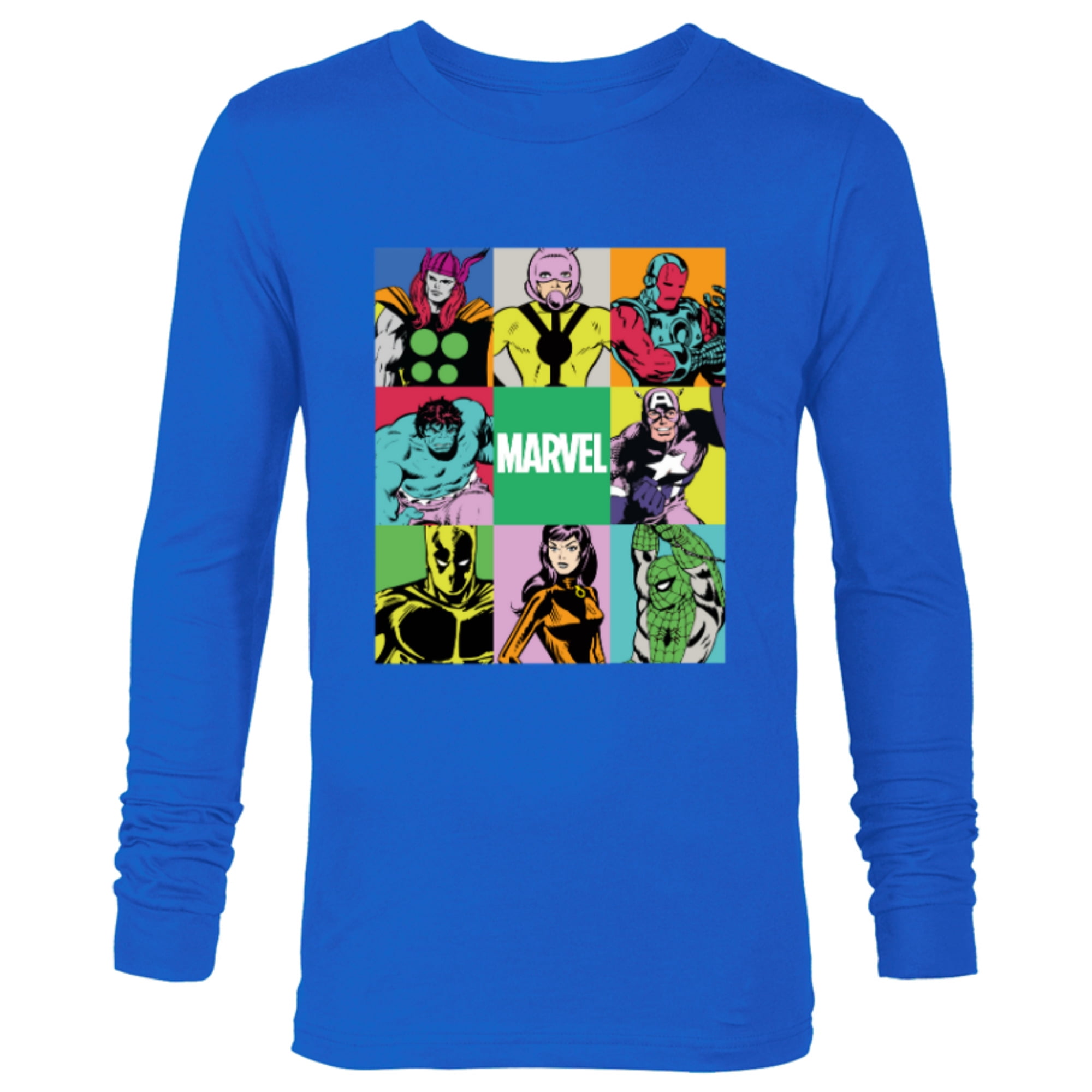 Marvel Avengers and Spider-Man Silver Age Super Heroes Retro - Long ...