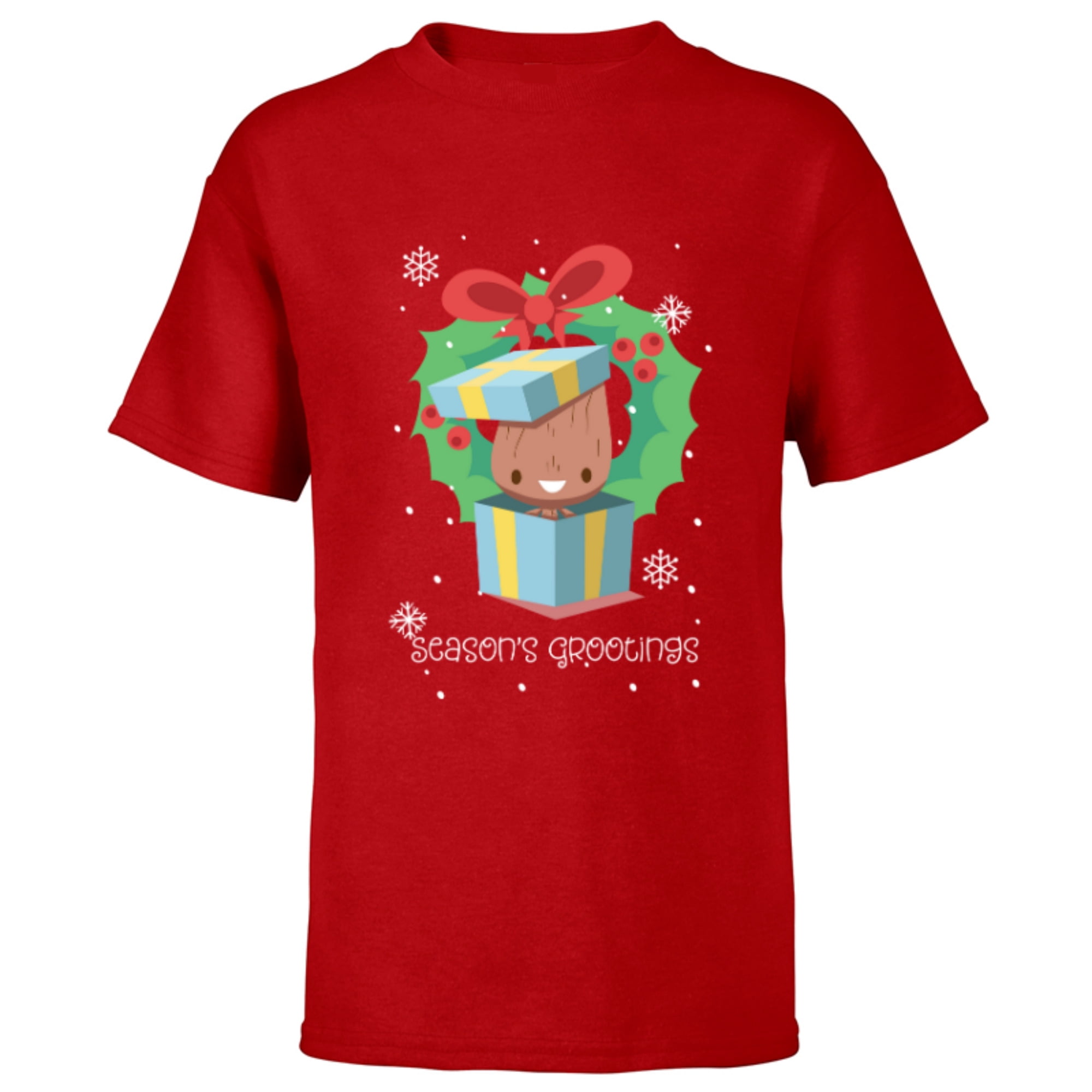Marvel Baby Groot Christmas Holiday Season’s Grootings Cute - Short ...