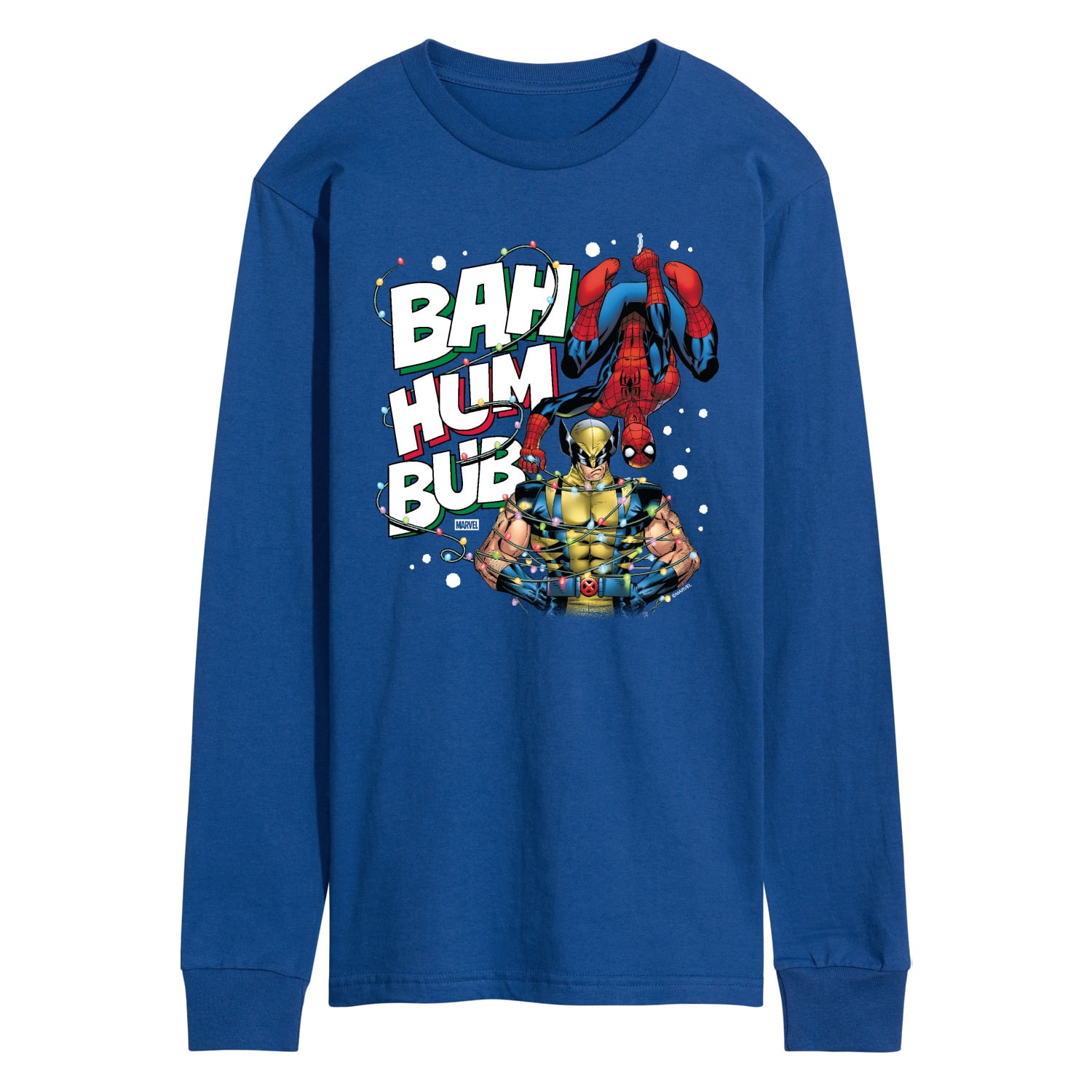 Marvel - Bah Hum Bub - Men's Long Sleeve Graphic T-Shirt - Walmart.com
